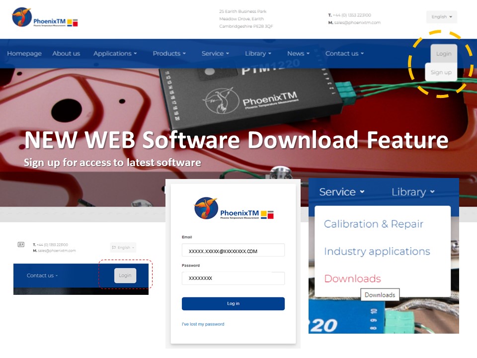 New web software download feature | Phoenix TM